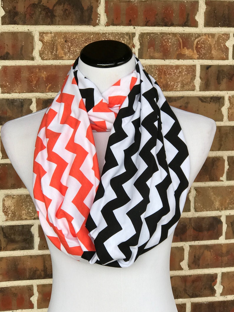 Cincinnati Bengals Tennessee Orange Tangerine Black Chevron Infinity ...