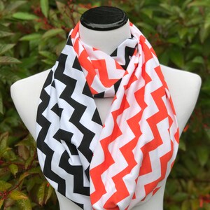 Cincinnati Bengals Tennessee Orange Tangerine Black Chevron Infinity ...