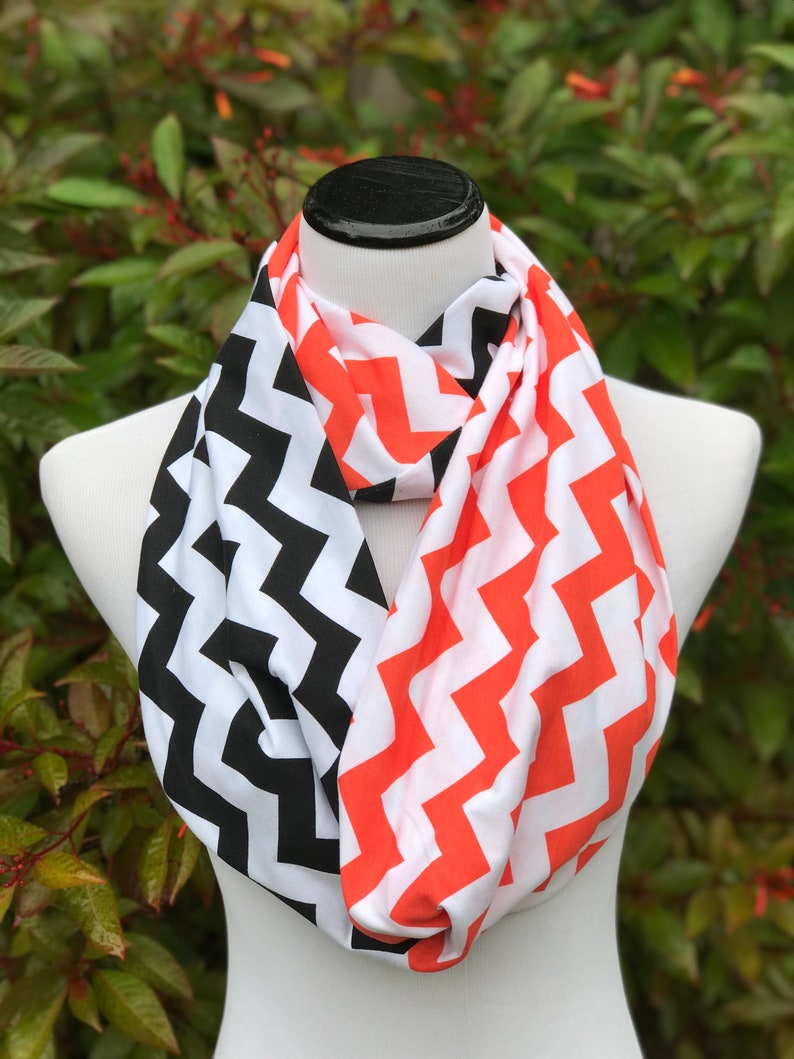 Cincinnati Bengals Tennessee Orange Tangerine Black Chevron Infinity ...