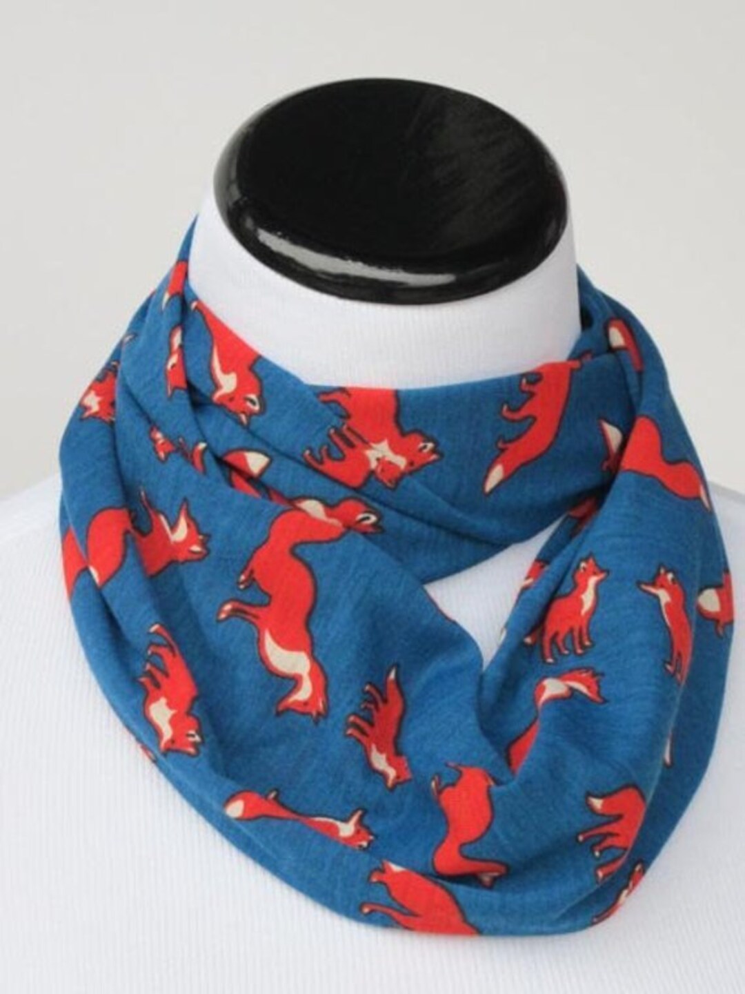 Kid's Scarf Toddler Scarf Infant Scarf Fox Scarf Foxy Print Infinity ...