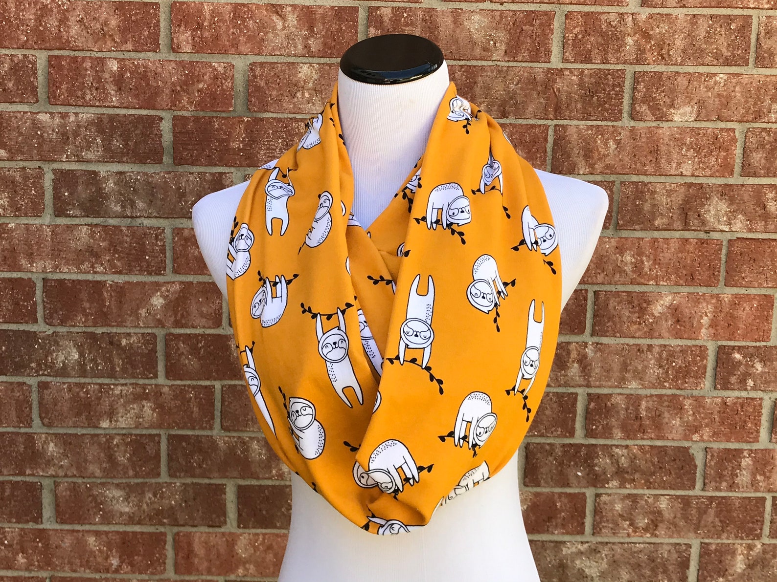 Sloth Scarf Infinity Scarf for Sloth Lovers Loop Scarf Circle - Etsy