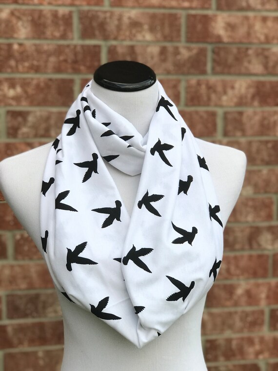 White cotton infinity scarf store