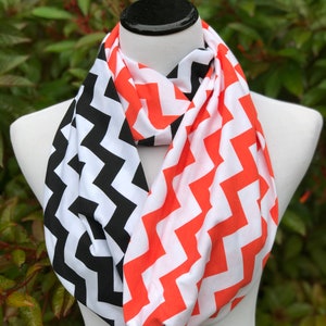 Cincinnati Bengals Tennessee Orange Tangerine Black Chevron Infinity ...