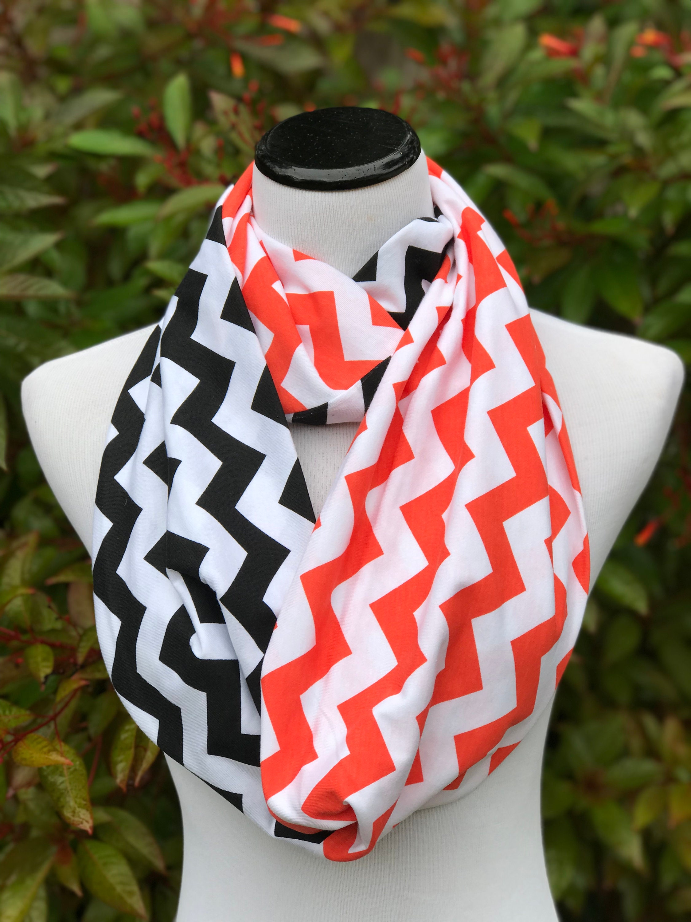 Cincinnati Bengals Tennessee Orange Tangerine Black Chevron Infinity ...