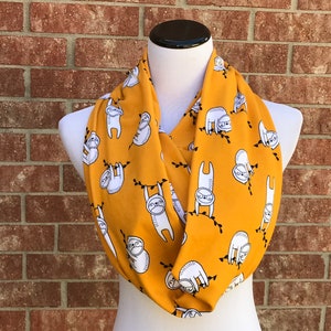 Sloth Scarf Infinity Scarf for Sloth Lovers Loop Scarf Circle - Etsy