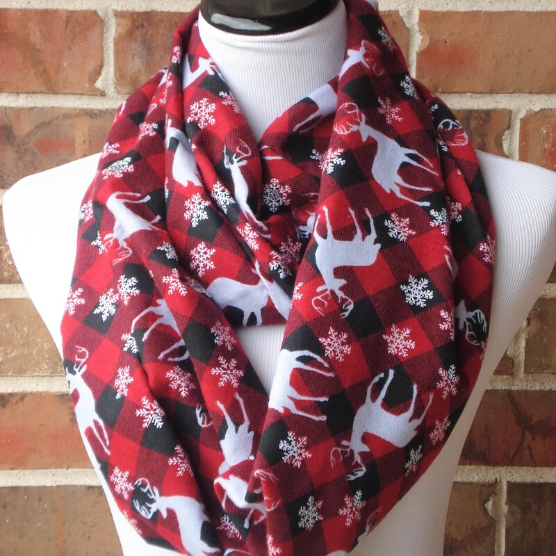 Christmas Infinity Scarf - Etsy