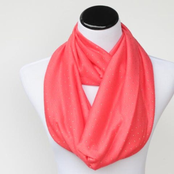 Coral Infinity Scarf - Etsy