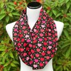 Red Hearts Scarf Valentine's Day Scarf Royal Blue Red Reversible Scarf ...