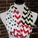 Atlanta Falcons Infinity Scarf Football Chevron and Polka Dot Scarf Red ...