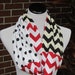 Atlanta Falcons Infinity Scarf Football Chevron and Polka Dot Scarf Red ...