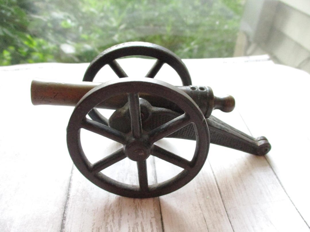 Antique Peter G Thompson Brass and Cast Iron Toy Cannon Cincinnati Ohio ...
