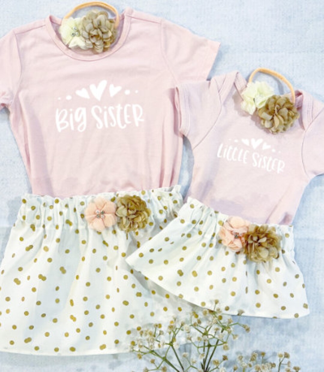 Big Sister Little Sister Outfits, Pink Sister Outfits, Sisters Matching ...