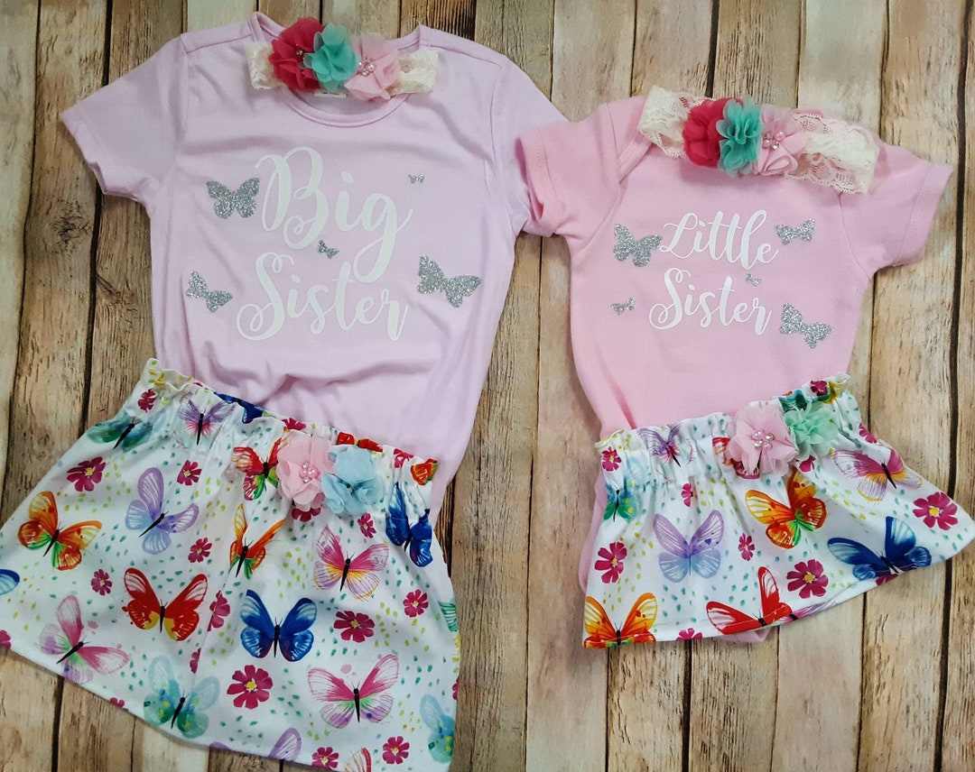 Big Sister Little Sister Outfits, Pink Sister Outfits, Sisters Matching ...