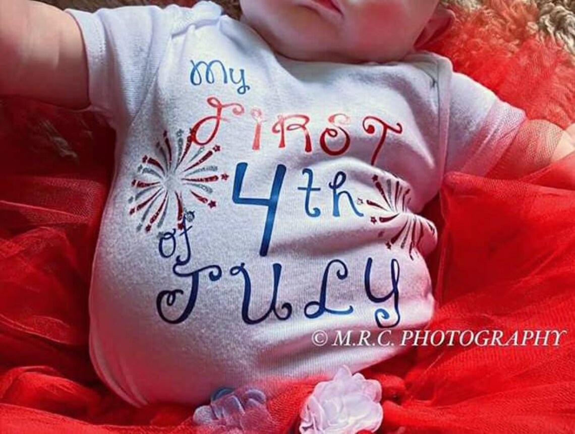 Baby Girl Fourth of July Outfit Baby's First Fourth of | Etsy