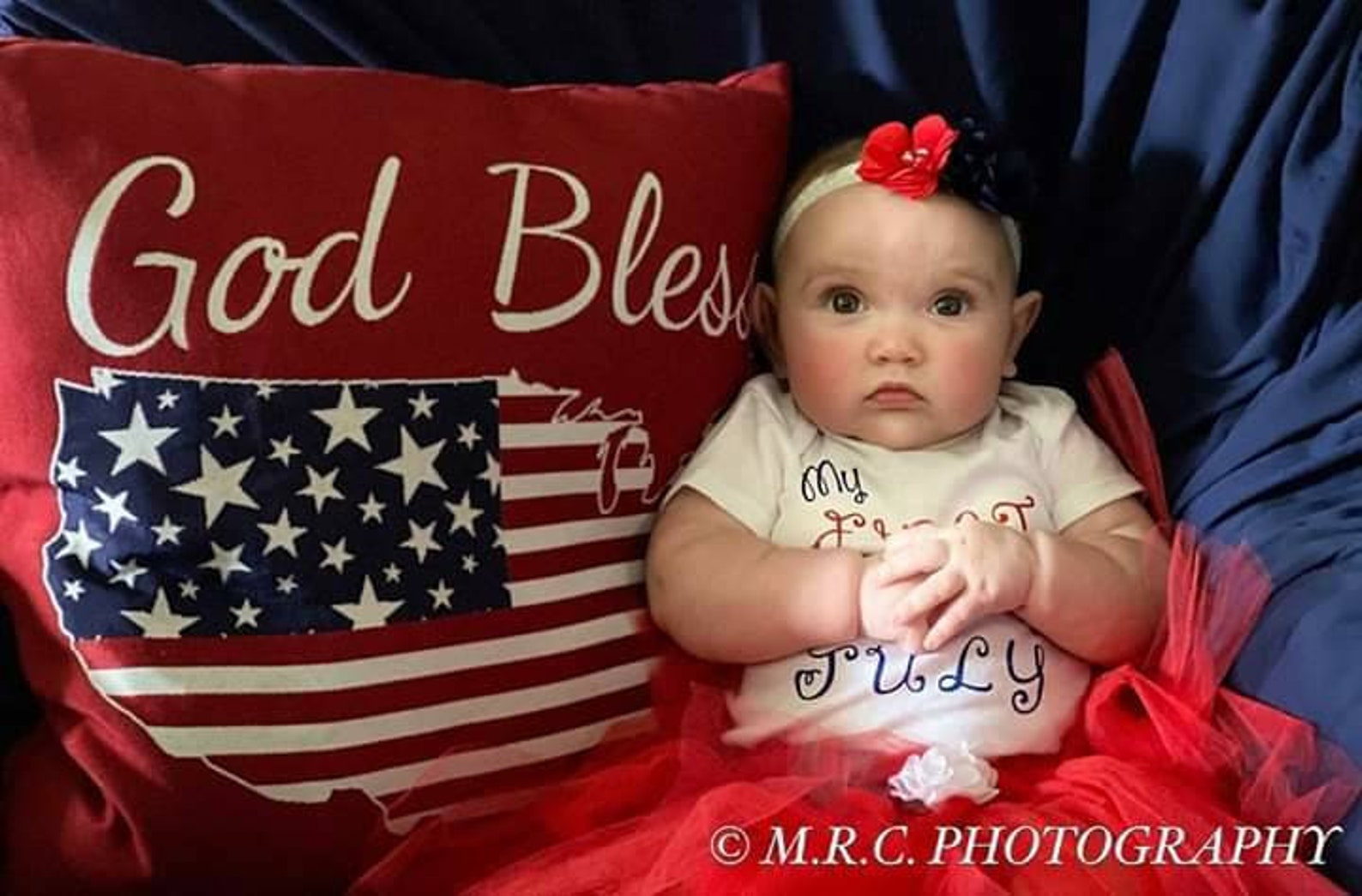 Baby Girl Fourth of July Outfit Baby's First Fourth of | Etsy