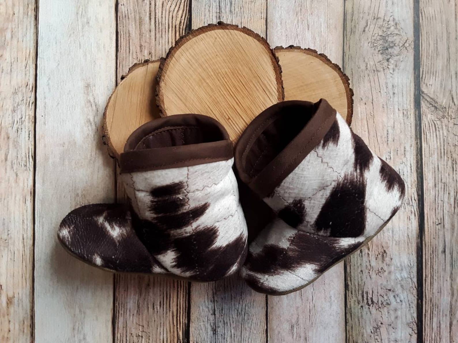 Cow Print Fringe Baby Boots, Cowgirl Booties, Baby Moccasin Boots, Baby ...