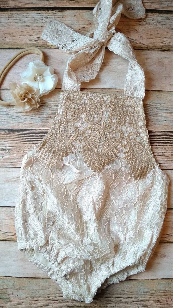 Baby Romper Lace Baby Romper Newborn Baby Romper Baby Gift | Etsy