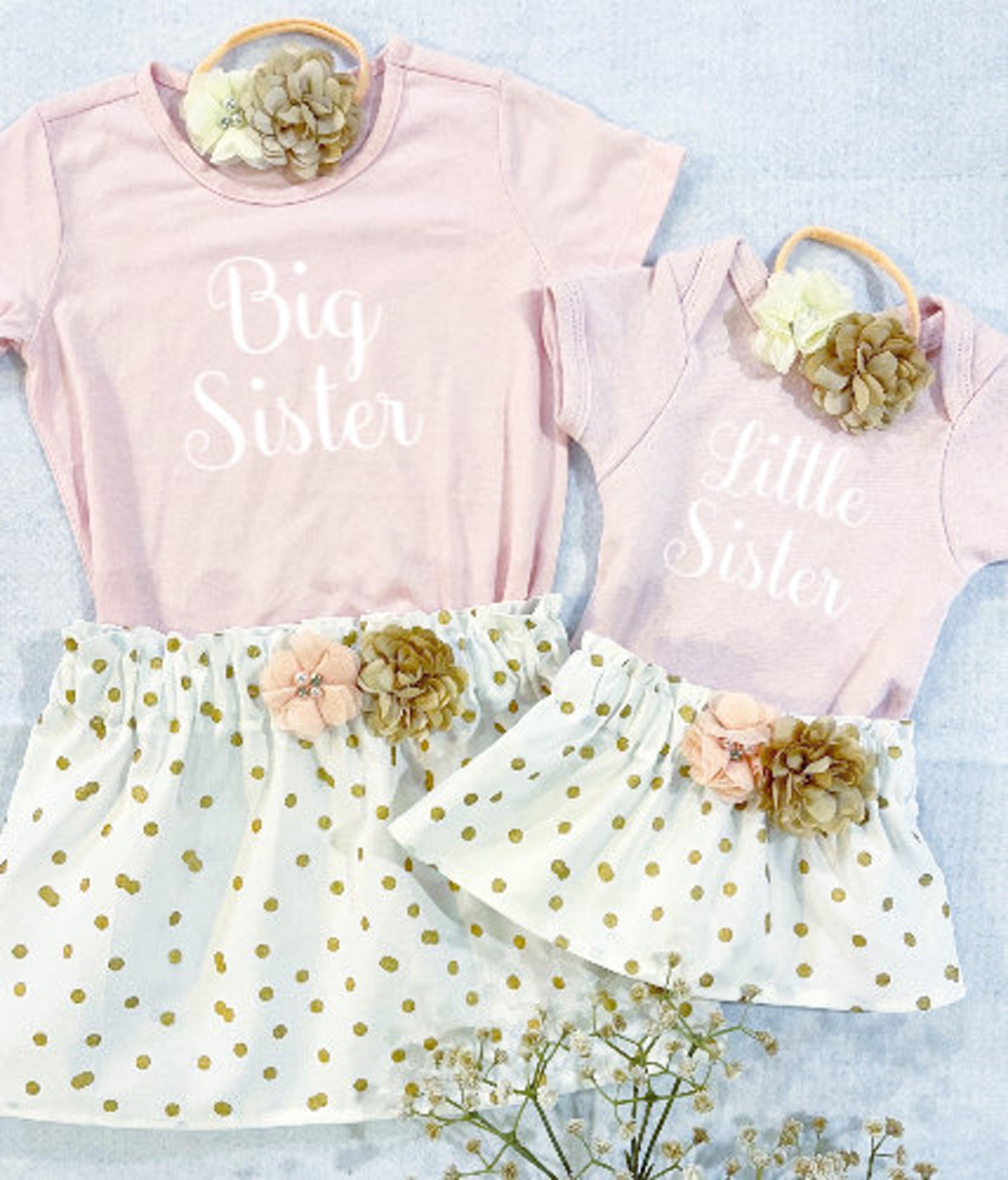 Big Sister Little Sister Outfits, Pink Sister Outfits, Sisters Matching ...