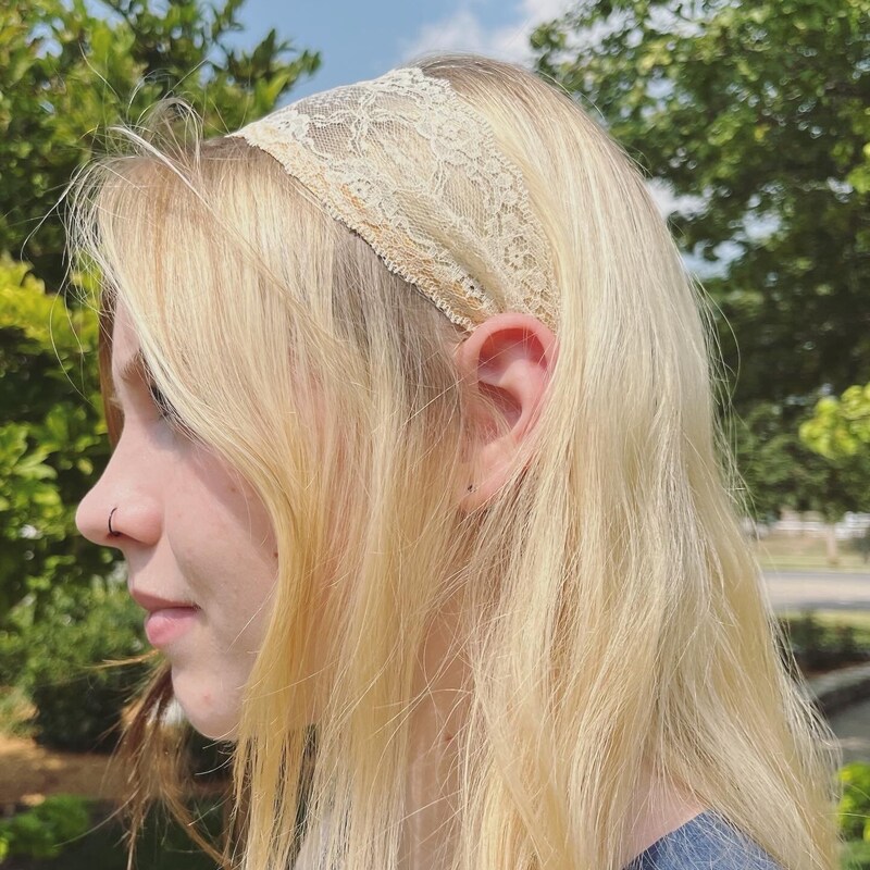 Womens Lace Headband - Etsy