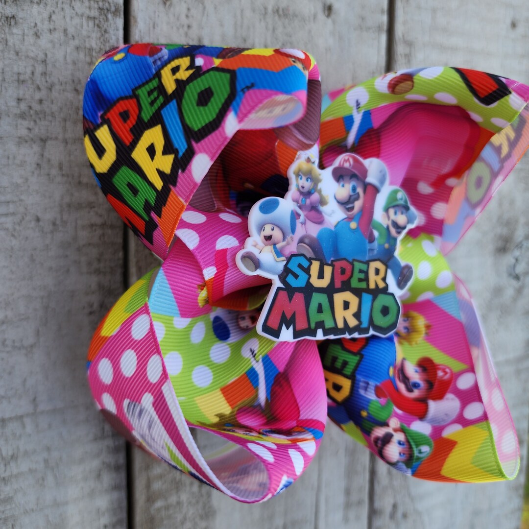 Super Mario Inspired Boutique Bow - Etsy