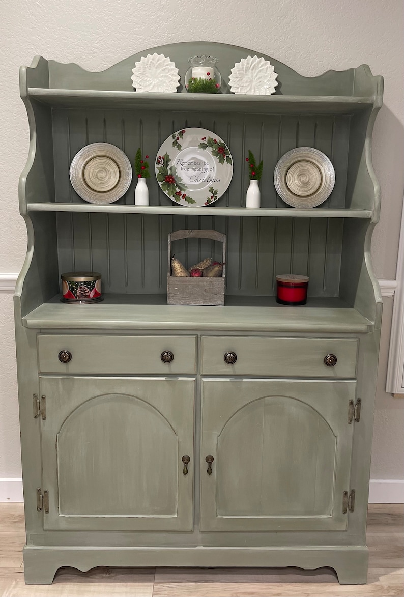 Farmhouse/country/cottage/rustic Kitchen Hutch/kitchen Cabinet/storage ...