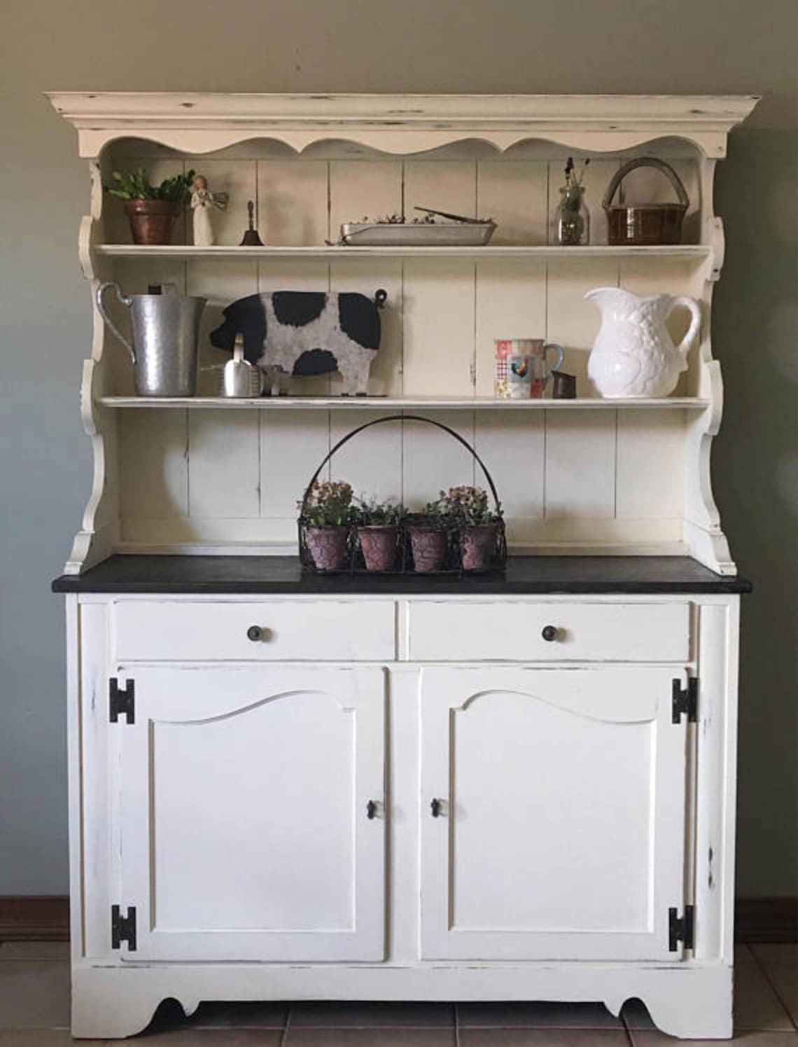 Hutch/farmhouse/kitchen Hutch/hutch and - Etsy