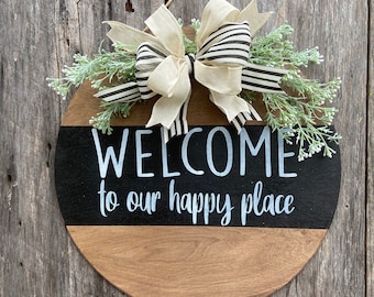 Welcome to Our Happy | Etsy