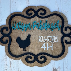 Stock Show Barn Sign, Barn Stall Sign, Fair Sign, Show Animal Sign ...