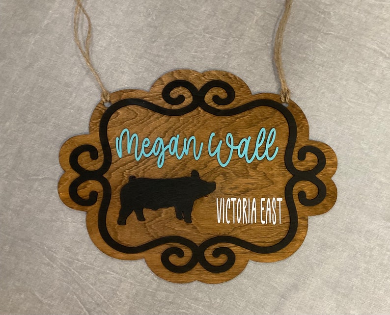 Stock Show Barn Sign Barn Stall Sign Fair Sign Show Animal - Etsy
