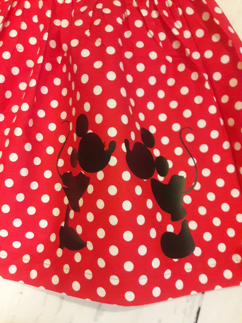 Minnie Mouse Skirt, Mickey and Minnie Skirt, Little Girl Skirt, Disney ...