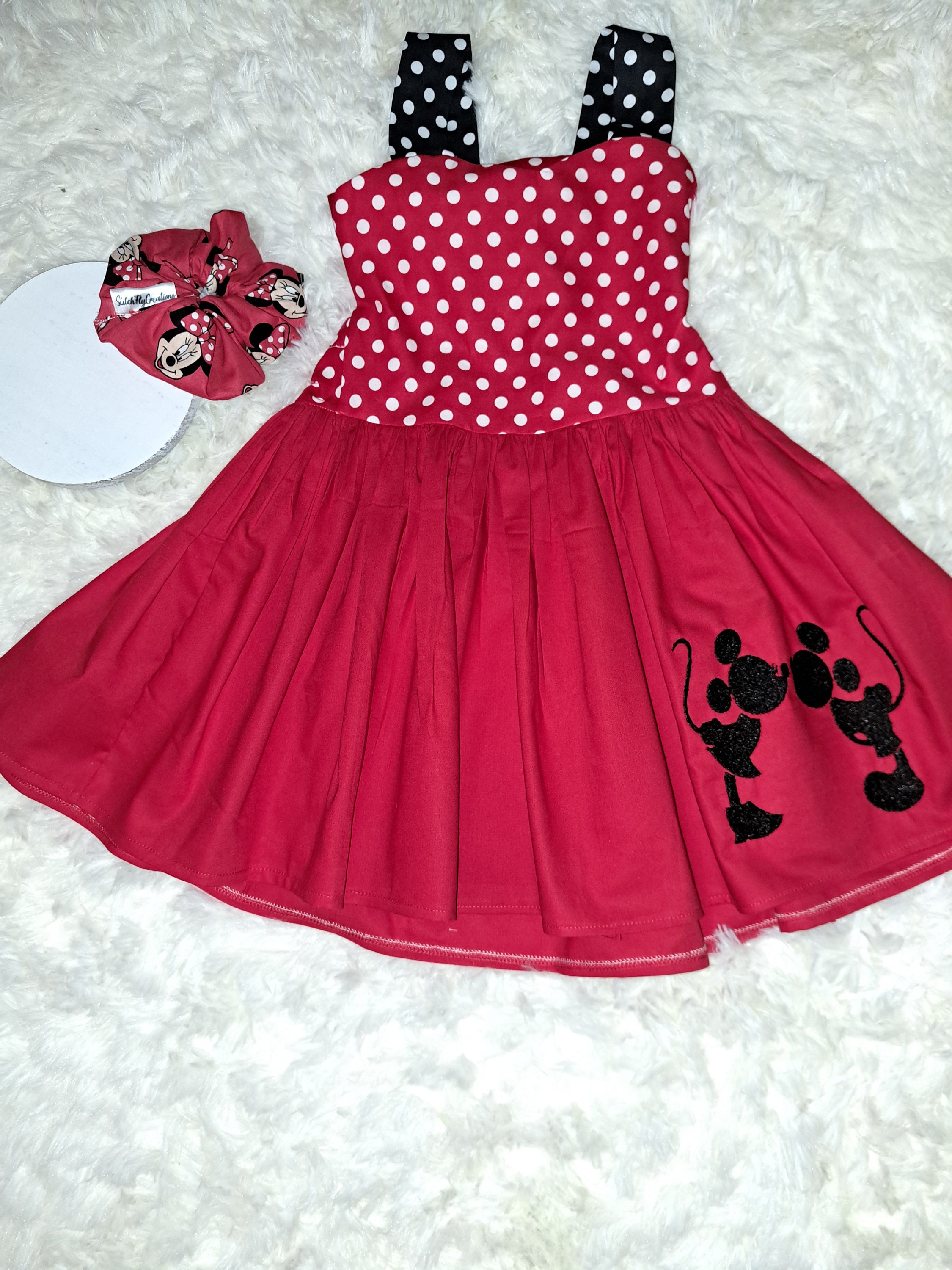 Minnie Mouse Dress, Girls Minnie Mouse Dres , Party Minnie Dress Red ...