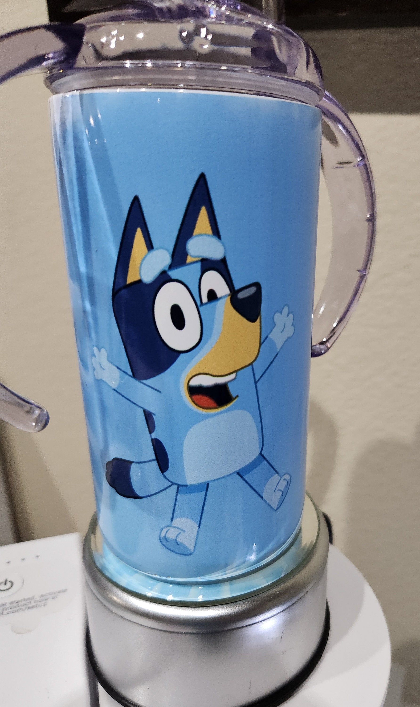 Blue Sippy Cup, Boys, Girls Sippy Blue Cup, Handmade Blue Sippy Cup ...