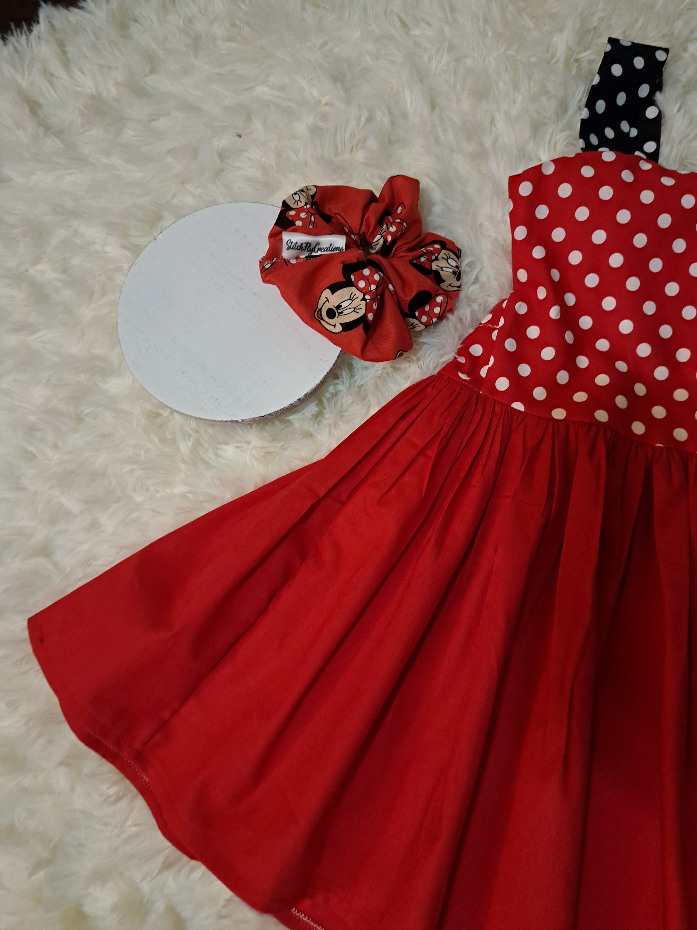 Minnie Mouse Dress, Girls Minnie Mouse Dres , Party Minnie Dress Red ...
