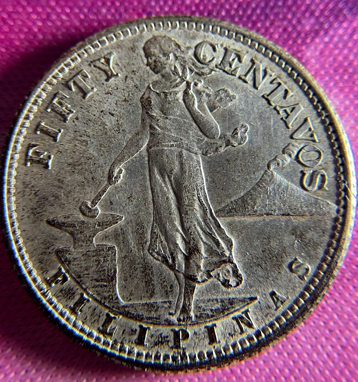 Lot of Two 1944 S Philippines Filipinas Coins 50 Centavos | Etsy