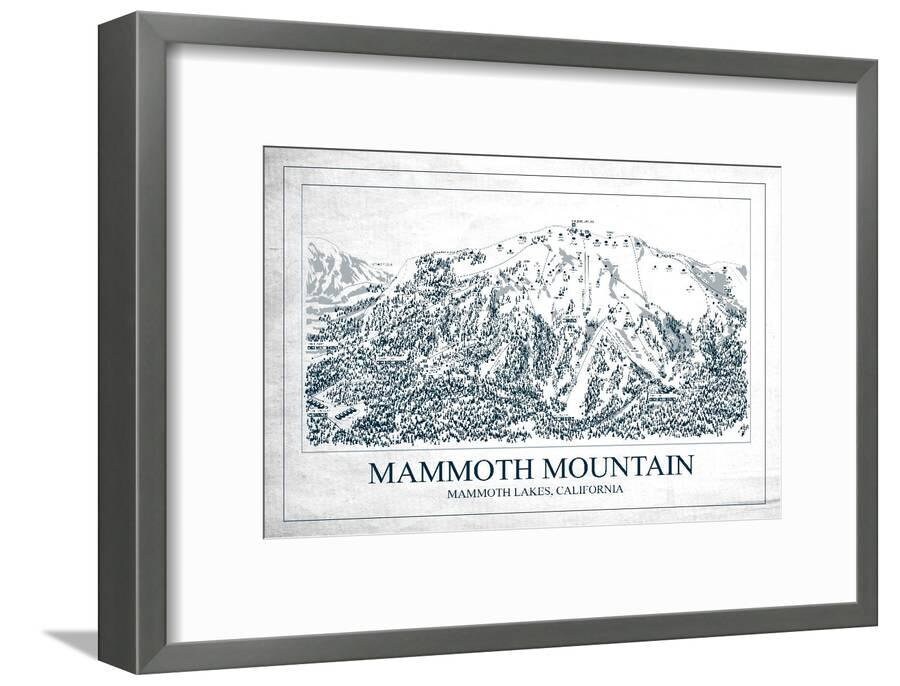 Mammoth Mountain Hand Drawn Trail Map - Etsy