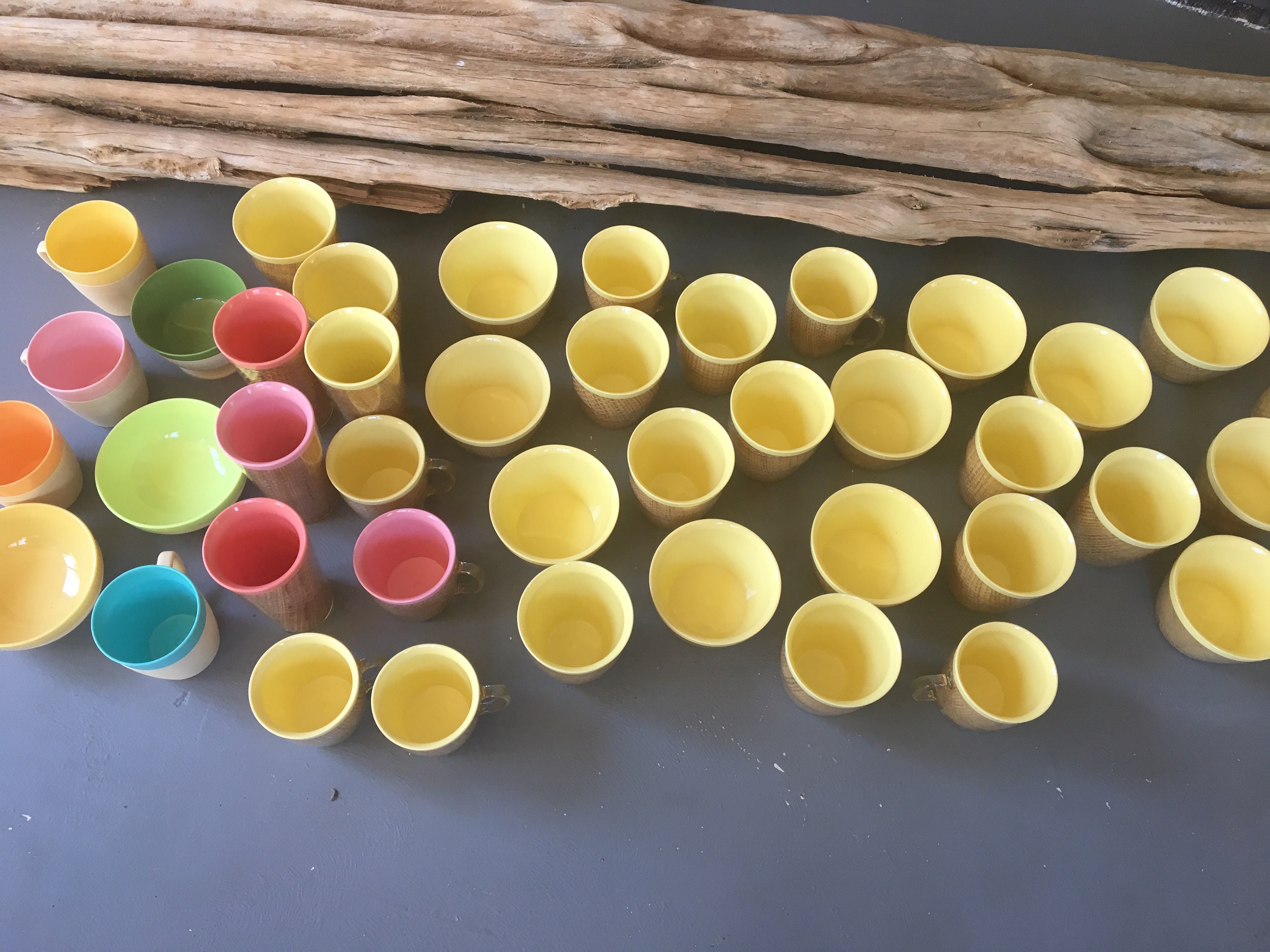 Vintage Thermo-temp Raffia Ware 1960's Mid Century Melamine Melmac ...