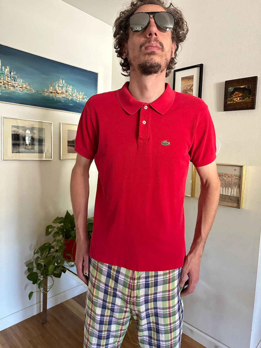 1970's Izod Lacoste Yacht Beach Boating Patron Piqué Polo Shirt Golf ...