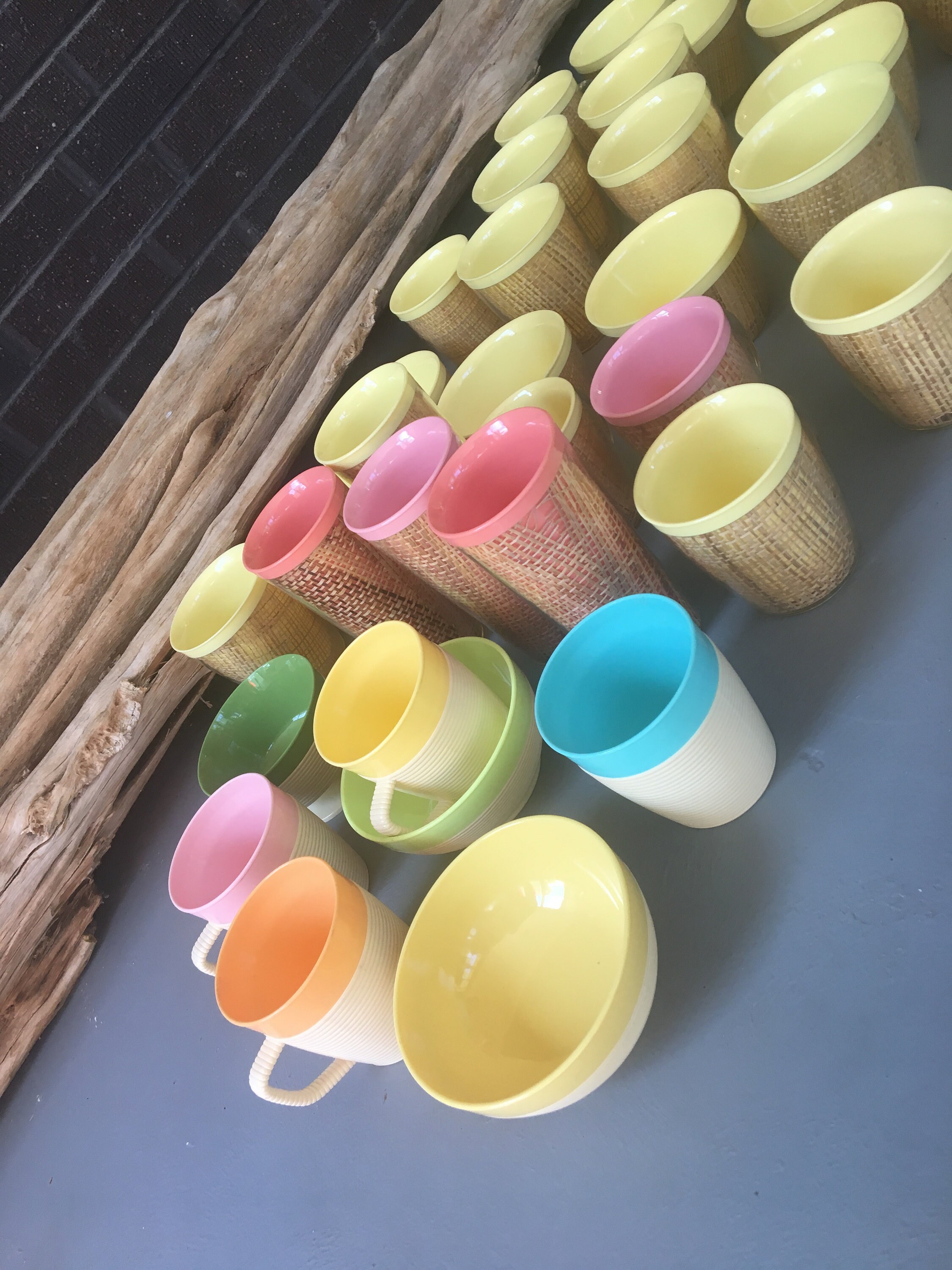 Vintage Thermo-temp Raffia Ware 1960's Mid Century Melamine Melmac ...