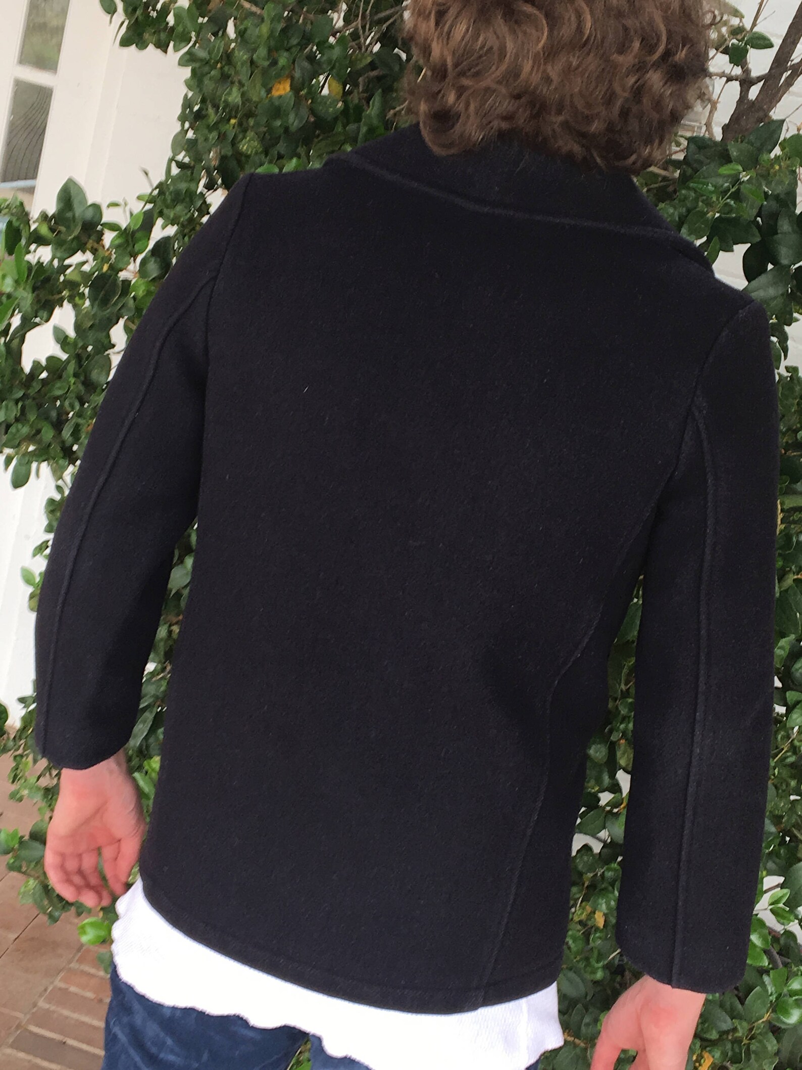 1970's U.S. 6 Button 1 Peacoat Sailor 100% Wool Military Navy Coat ...