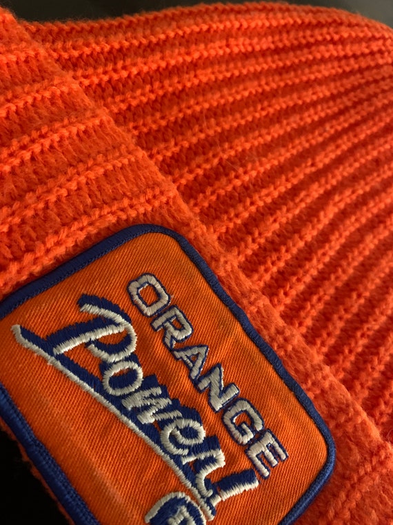 1970's chunky KniT NfL DeNVeR BRoNcos SNoWMoBiLe HaT … - Gem
