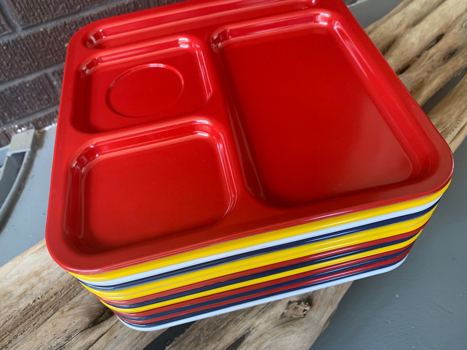 1960's Texas Ware Melamine Melmac Divided Plastic School Lunch Trays ...