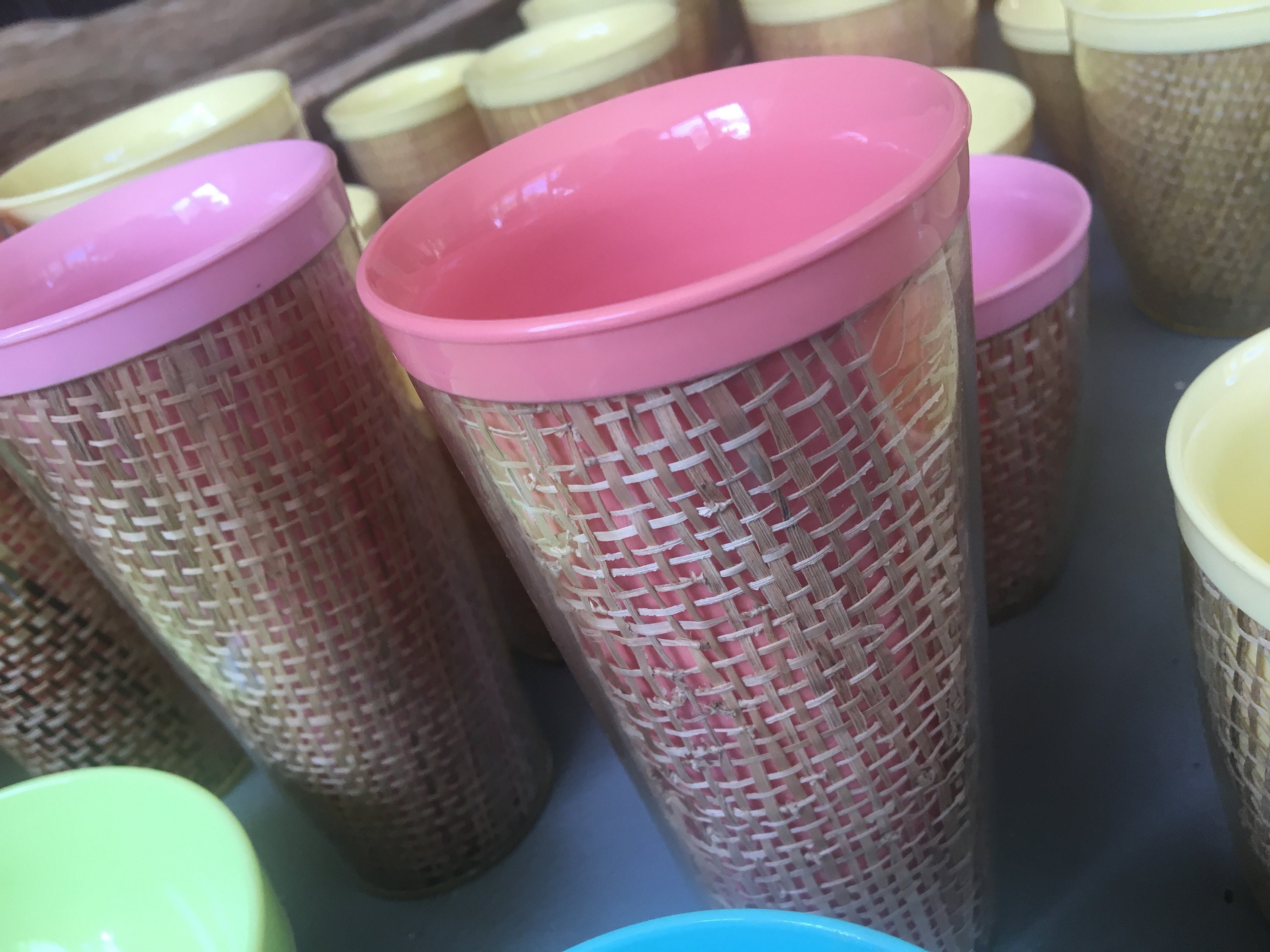 Vintage Thermo-temp Raffia Ware 1960's Mid Century Melamine Melmac ...