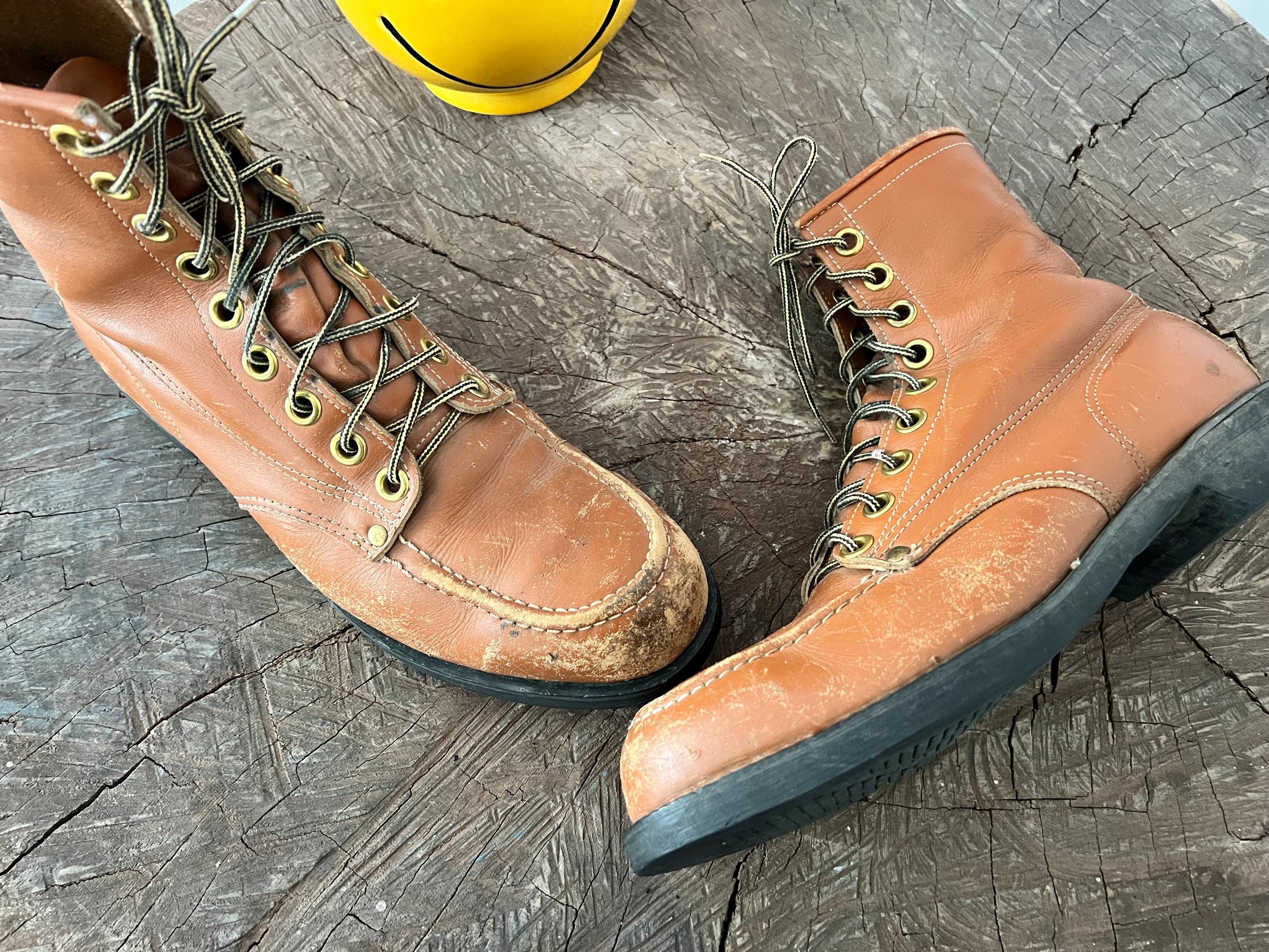 Vintage 1970's Sears Work Boots Sportsman's Steel Toe Boots Sears ...