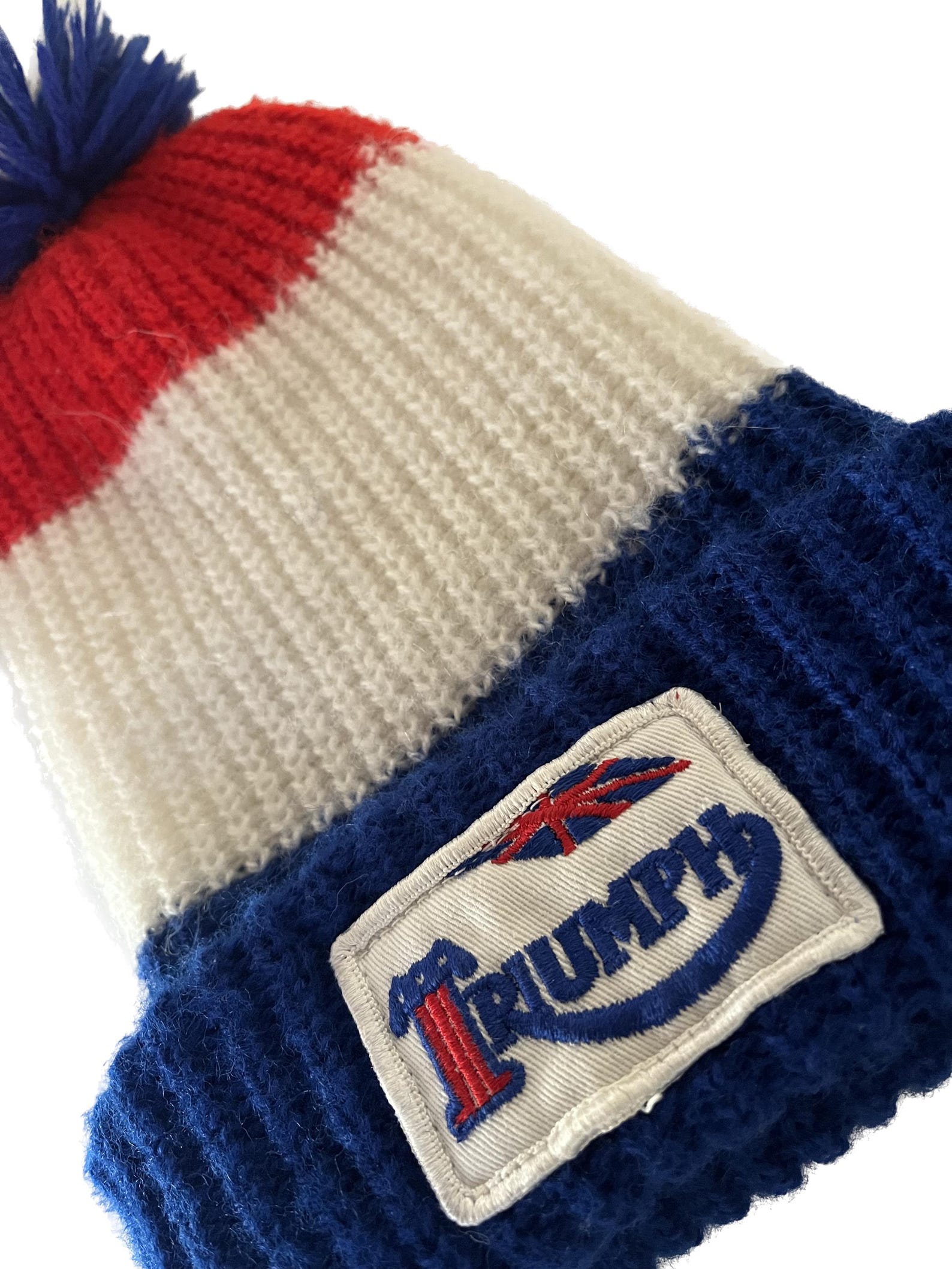 1970's Triumph Motors Wooly Chunky Knit Snowmobile Hat Ski Hat Vintage ...