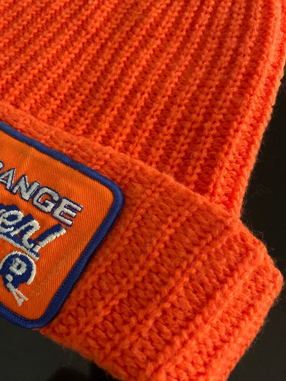 1970's chunky KniT NfL DeNVeR BRoNcos SNoWMoBiLe HaT … - Gem