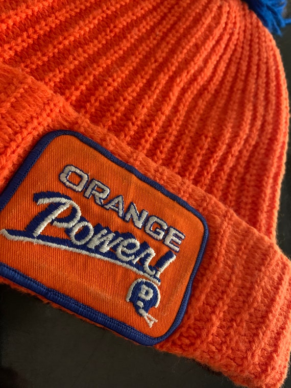 1970's chunky KniT NfL DeNVeR BRoNcos SNoWMoBiLe HaT … - Gem
