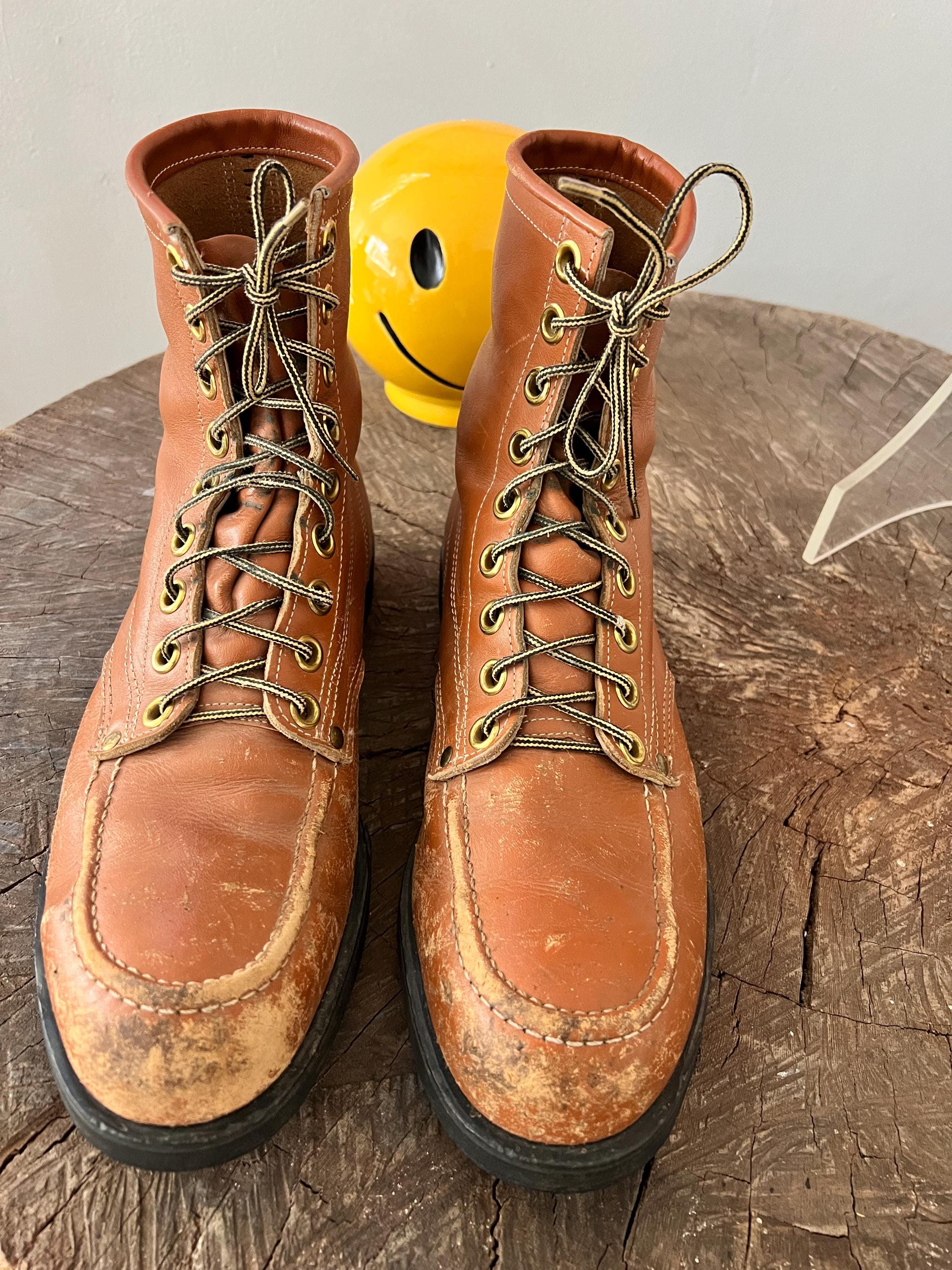 Vintage 1970's Sears Work Boots Sportsman's Steel Toe Boots Sears ...