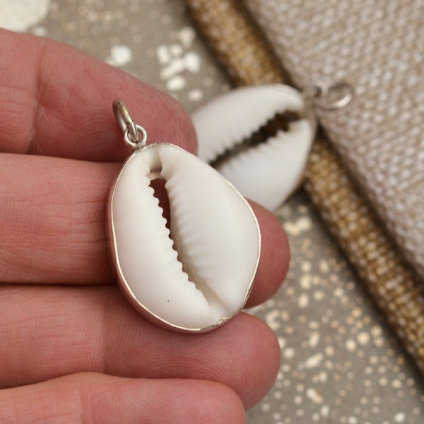Cowrie Shell Pendant - Etsy