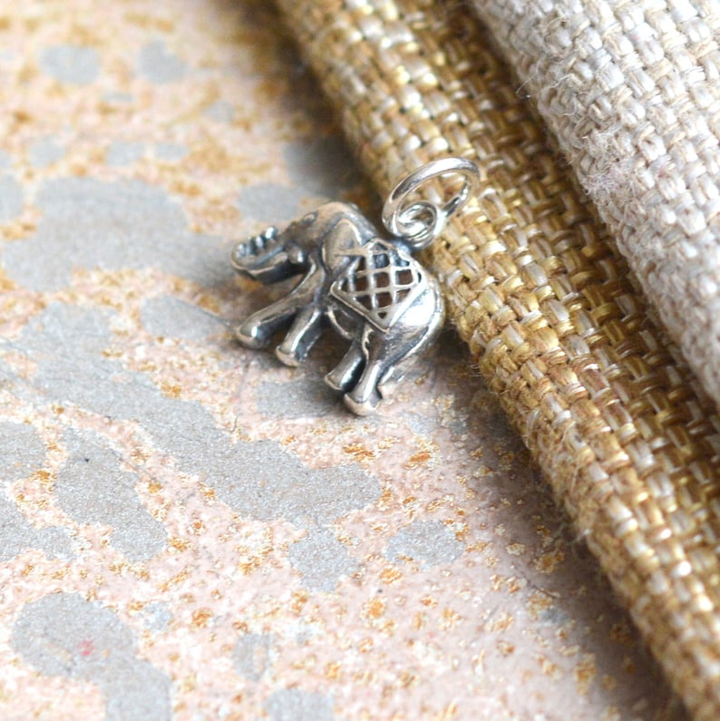 Elephant Charm Sterling Silver Good Luck Elephant Pendant - Etsy