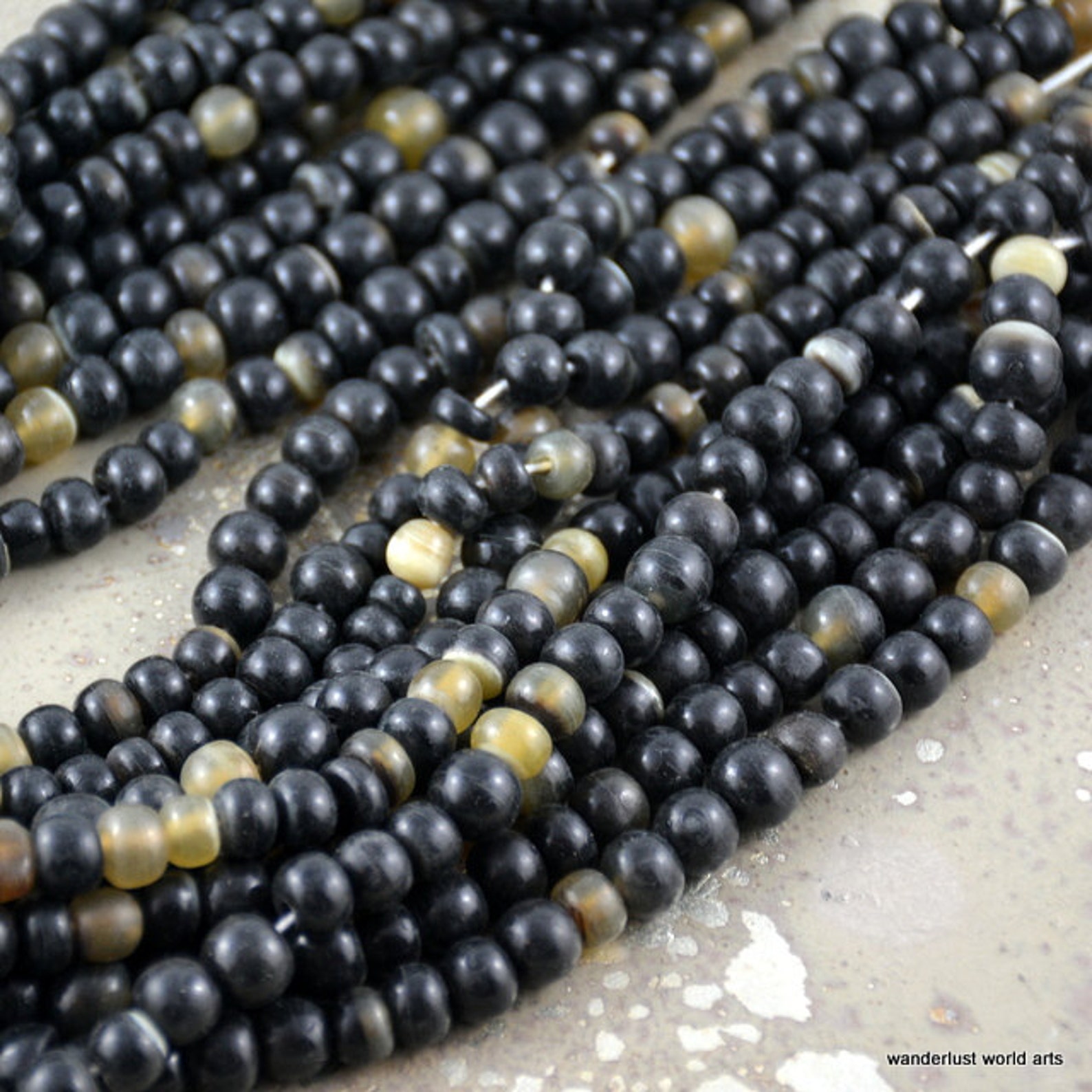 Round Natural Water Buffalo Horn Beads Buffalo Horn Beads | Etsy